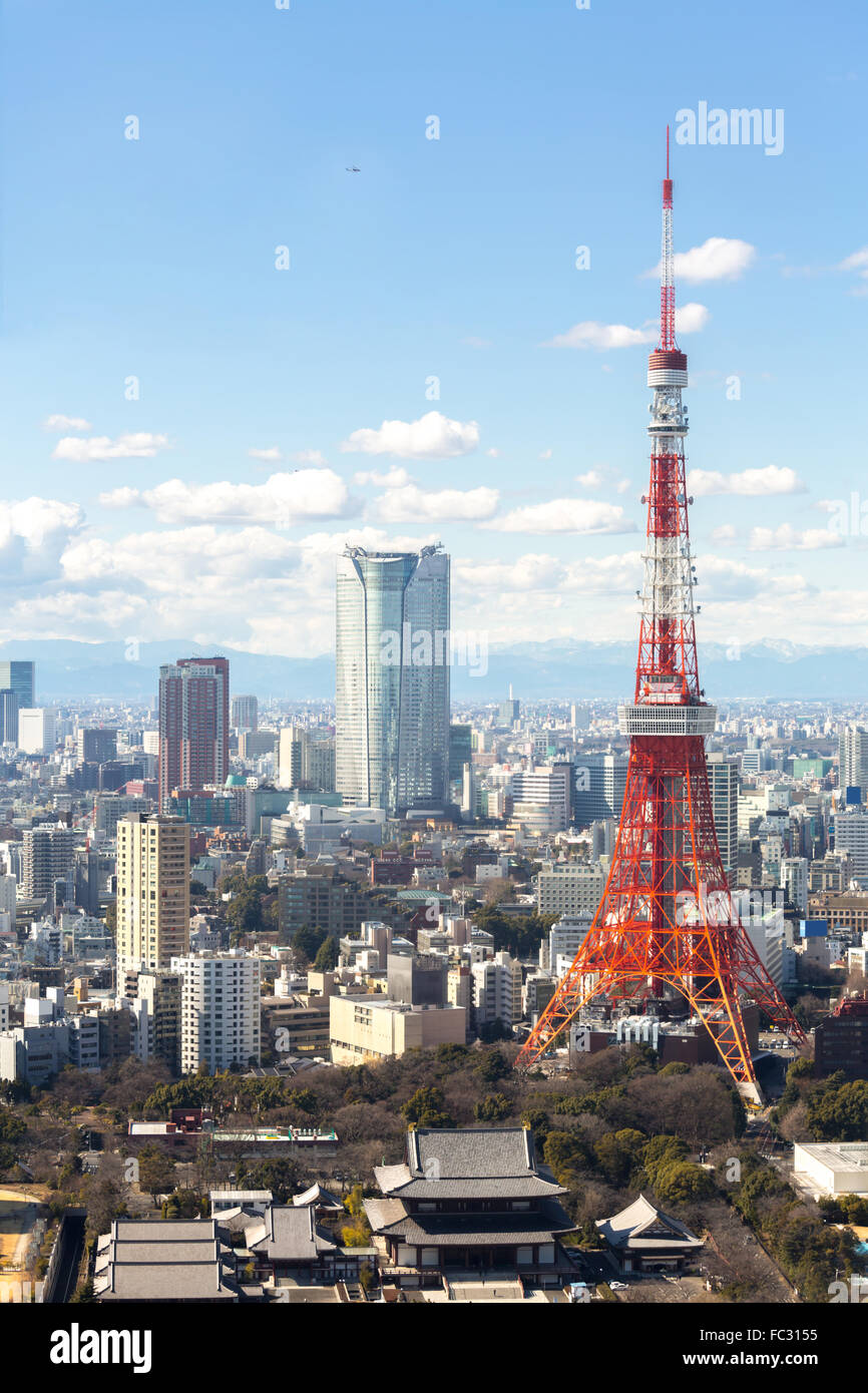 Tokyo Tower cityscape Stock Photo - Alamy
