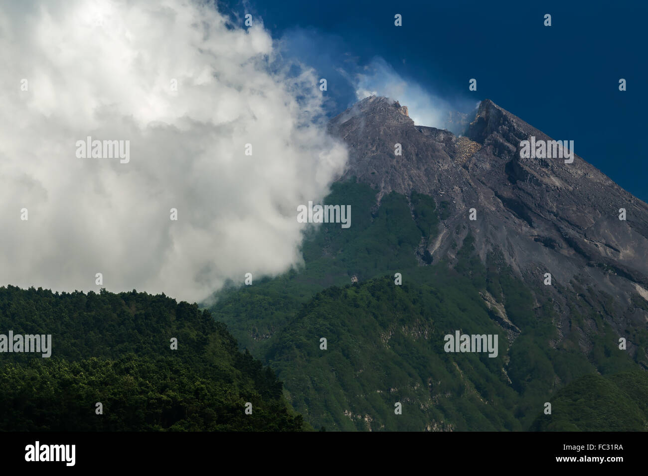 Mt merapi erupting hi-res stock photography and images - Alamy
