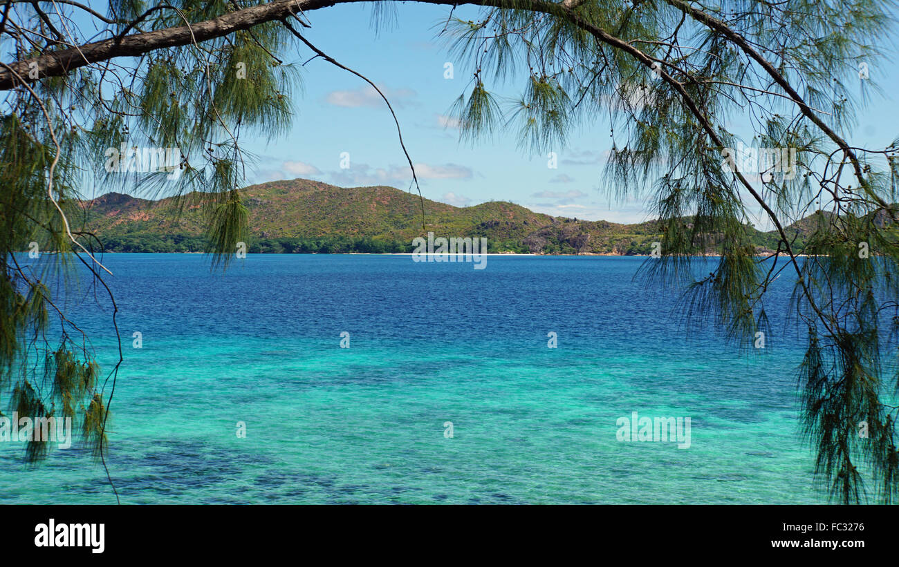 amazing seychelles landscape Stock Photo - Alamy