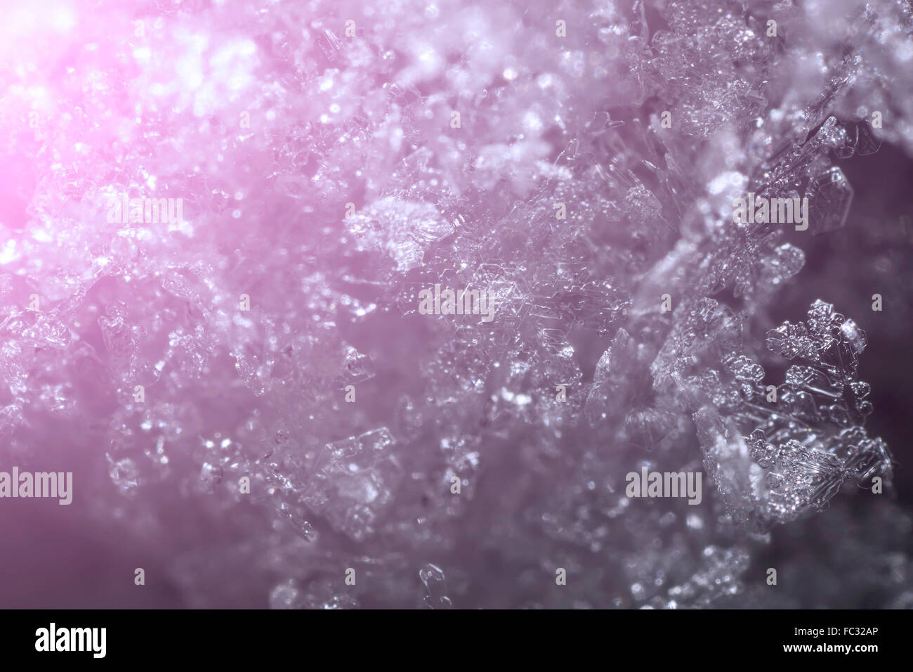 natural snow crystals abstract background micro Stock Photo - Alamy