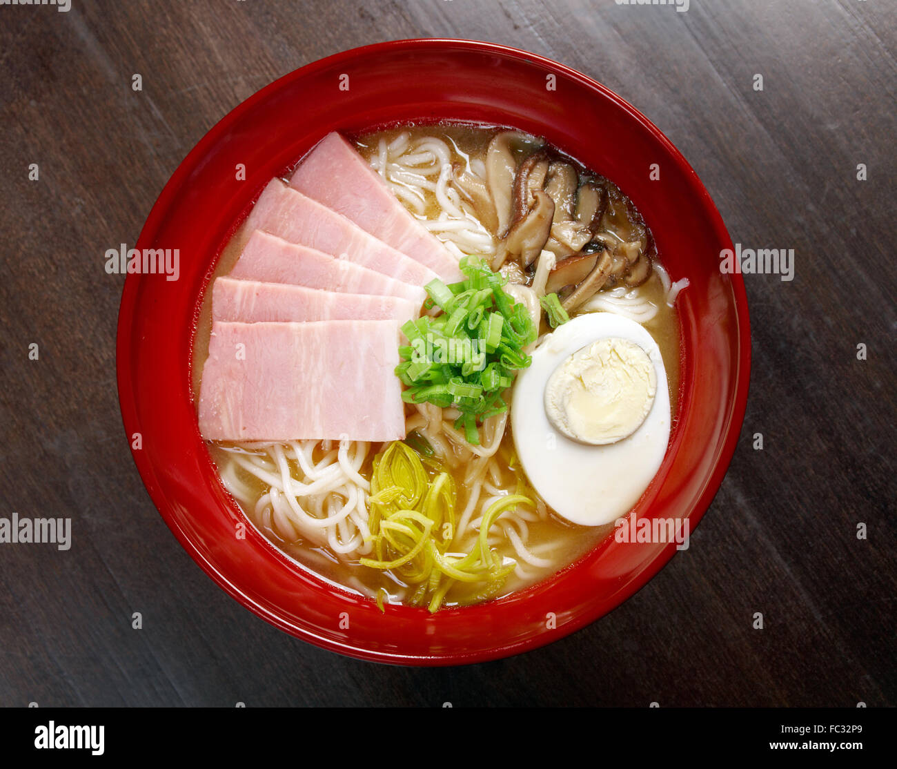japanese ham noodles Stock Photo - Alamy