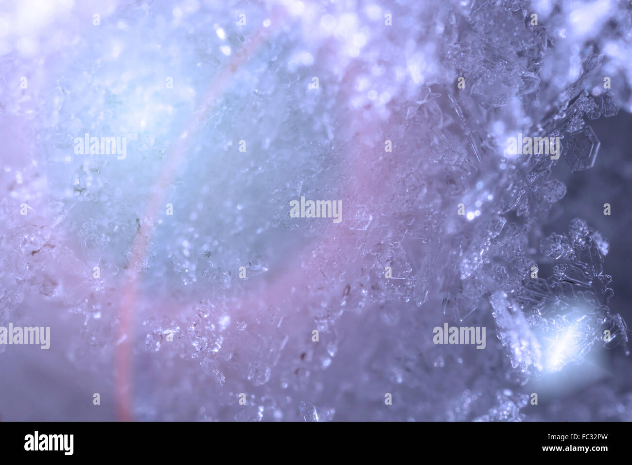 snow crystals abstract background macro photo Stock Photo - Alamy