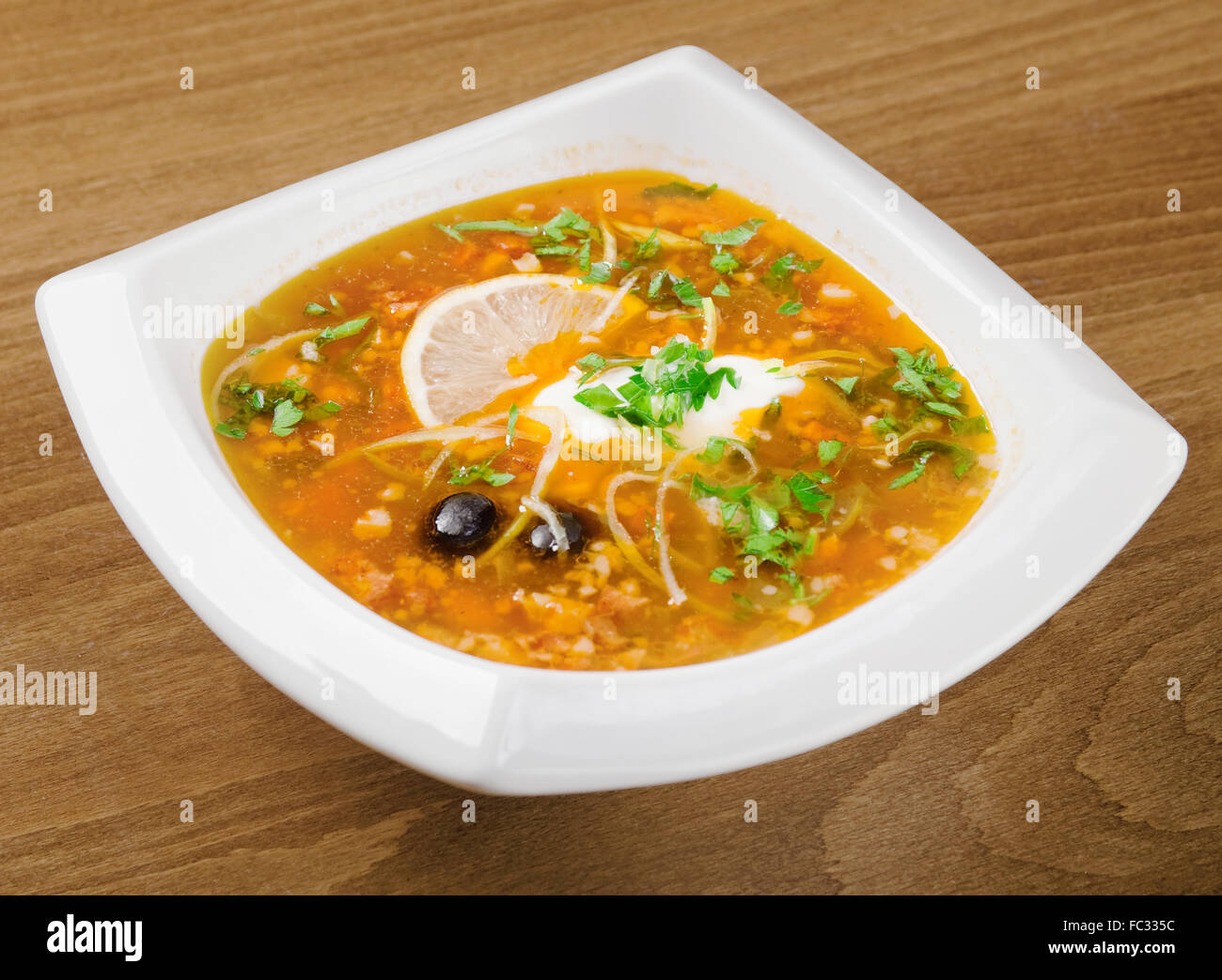 thick soup - solanka Stock Photo - Alamy