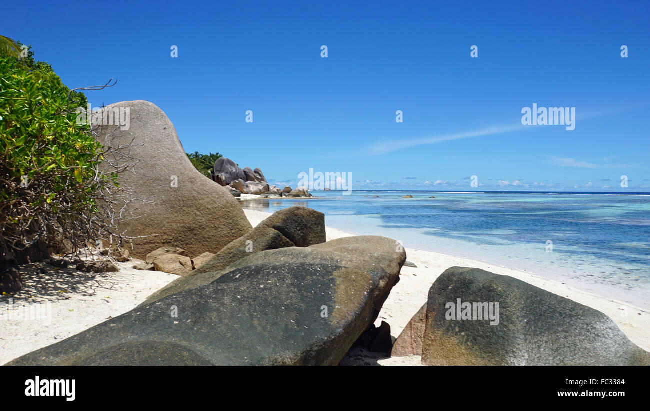 amazing seychelles landscape Stock Photo - Alamy