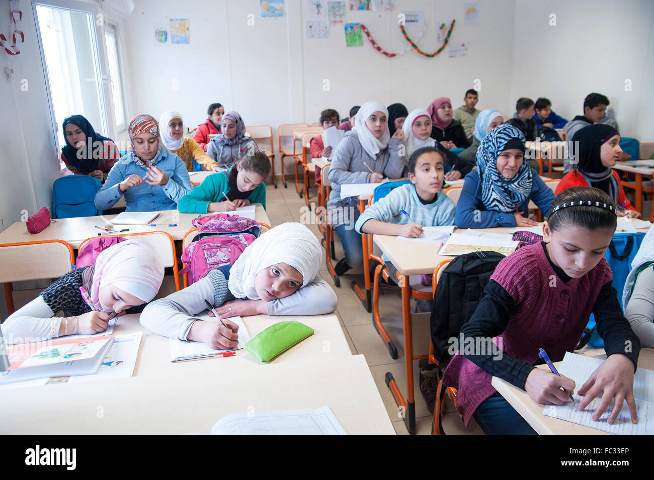 TURKEY, KILIS: UNICEF school “School of Hope” for Syrian refugees. 1266 ...