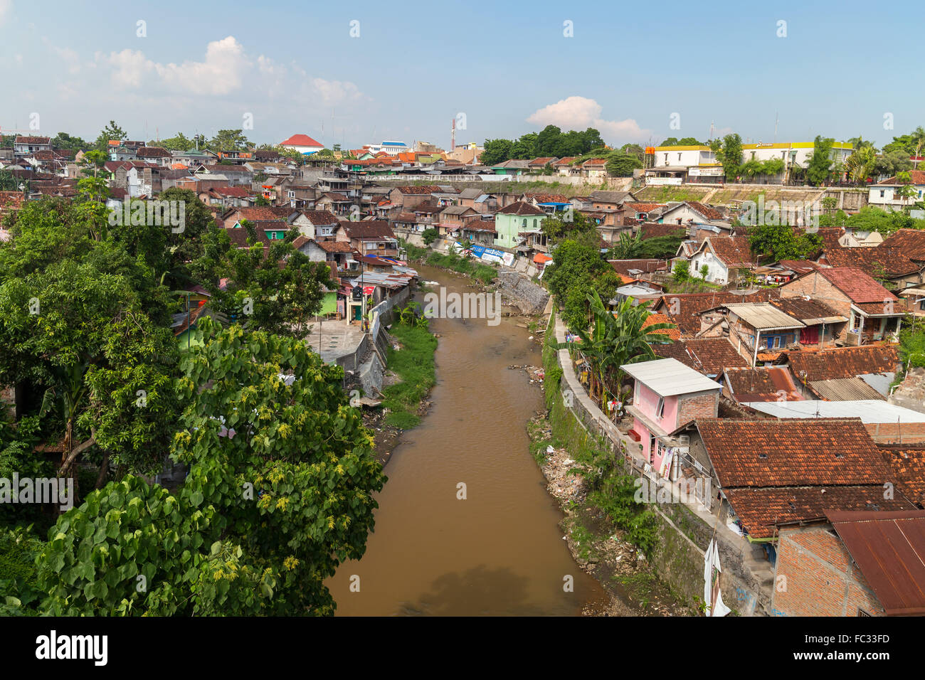 The Indonesian riverside slums of Yogyakarta, Indonesia Stock Photo - Alamy