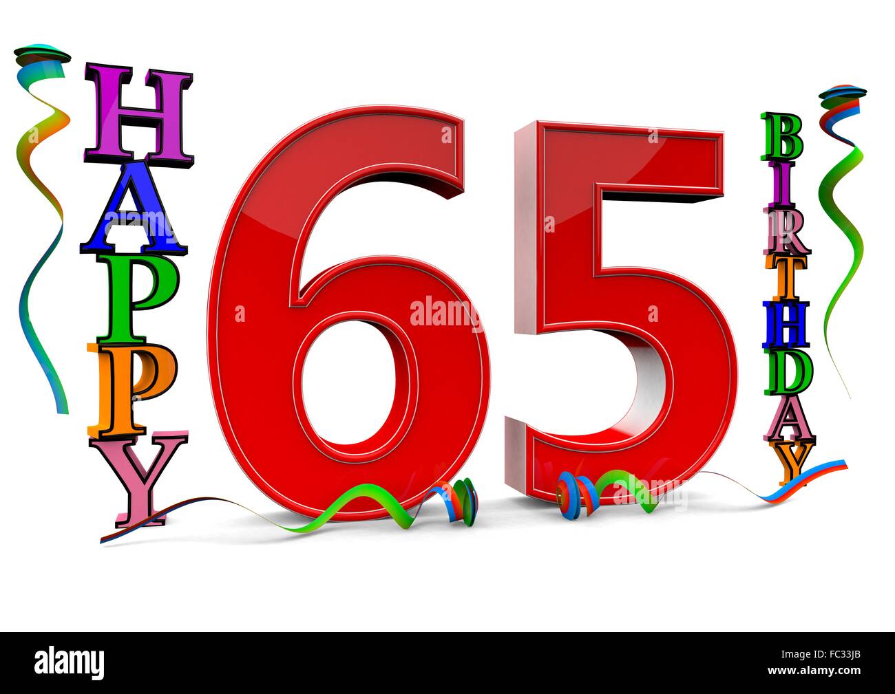 Happy birthday 65 hi-res stock photography and images - Alamy