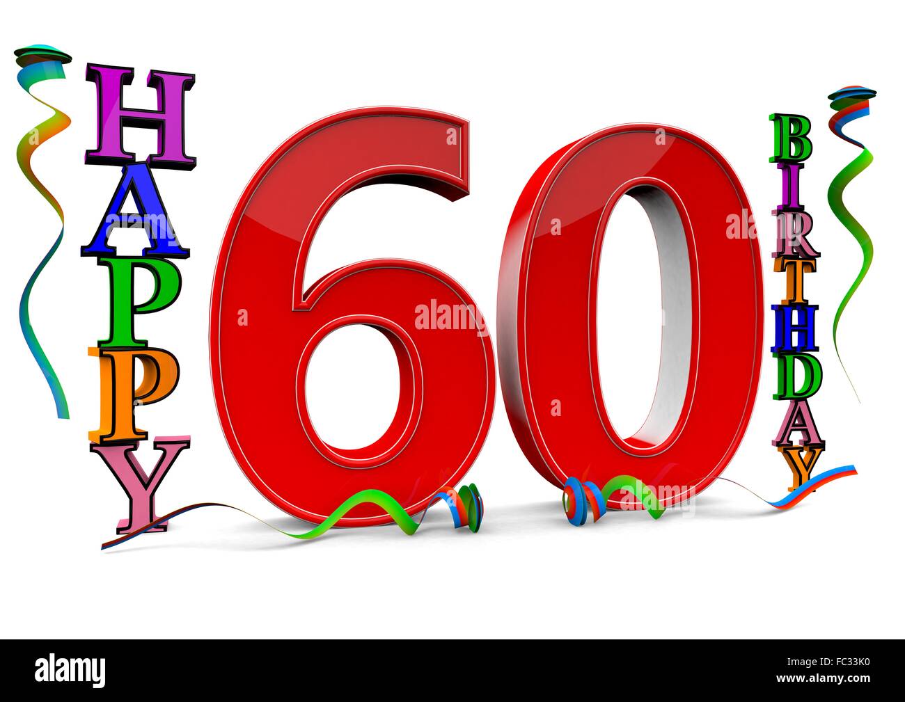 60 Birthday Clipart