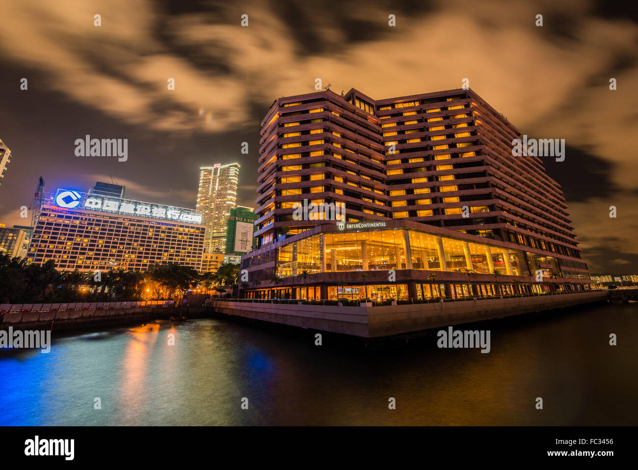 Hong Kong - JULY 27, 2014: Intercontinental Hotel on July 27 in Stock ...