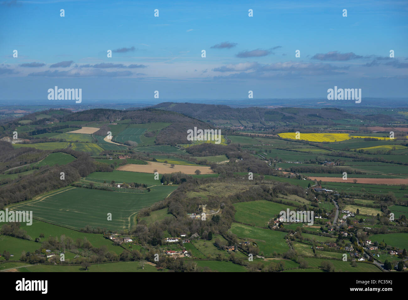 Worcestershire countryside view Stock Photo - Alamy