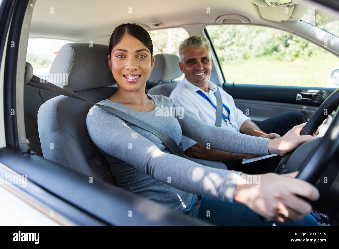 Senior woman driving school hi-res stock photography and images - Alamy