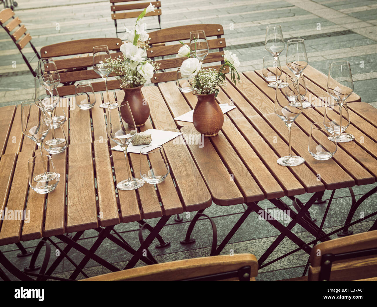 Dining in the restaurant. Table manners. Table setting Stock Photo - Alamy