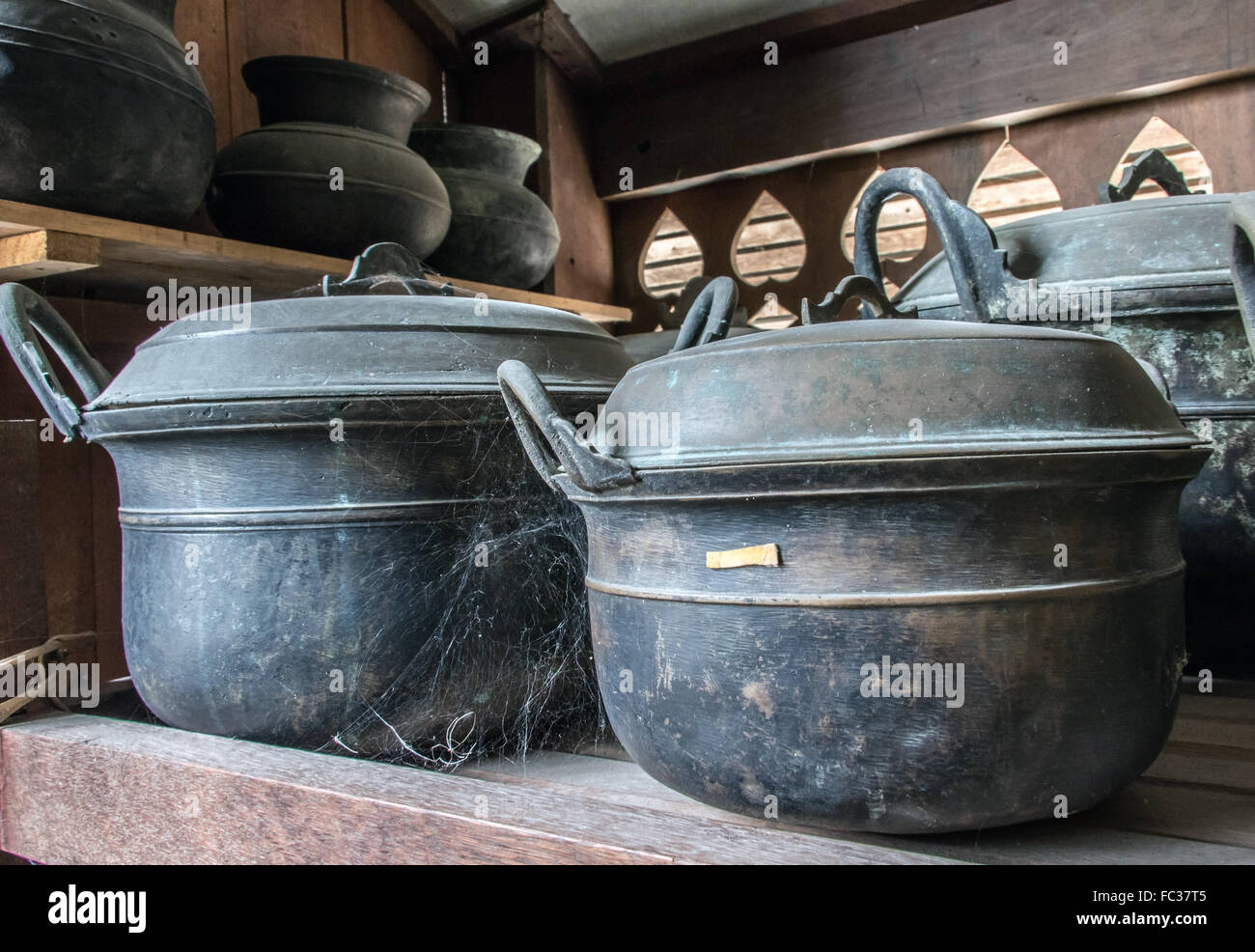 Exhibition of old pots Stock Photo - Alamy