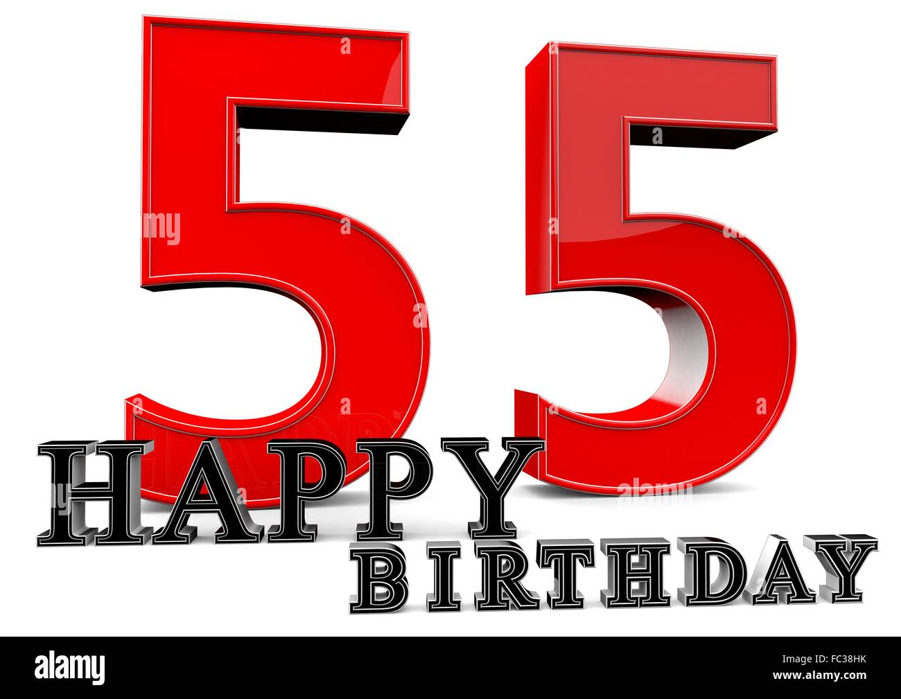 Happy birthday zum 55 geburtstag hi-res stock photography and images ...