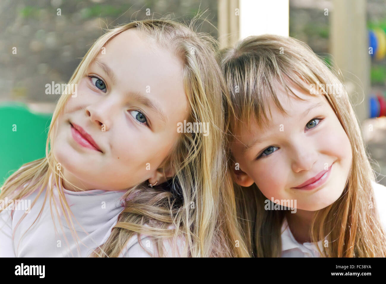 Cute two girls Stock Photo - Alamy