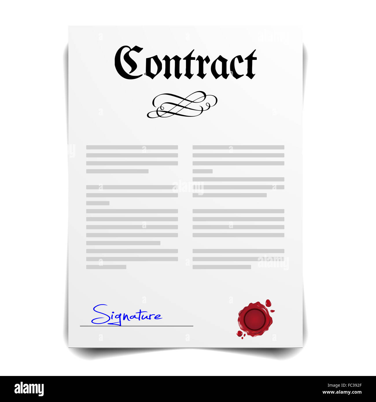 Business contract management vector agreement office Cut Out Stock ...