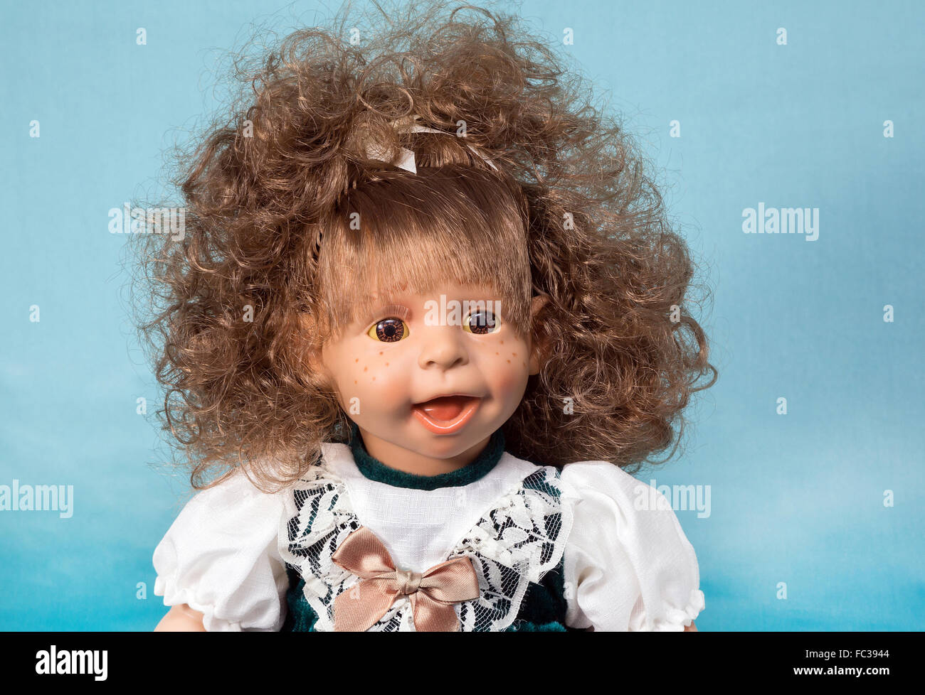 Doll girl smile hi-res stock photography and images - Alamy