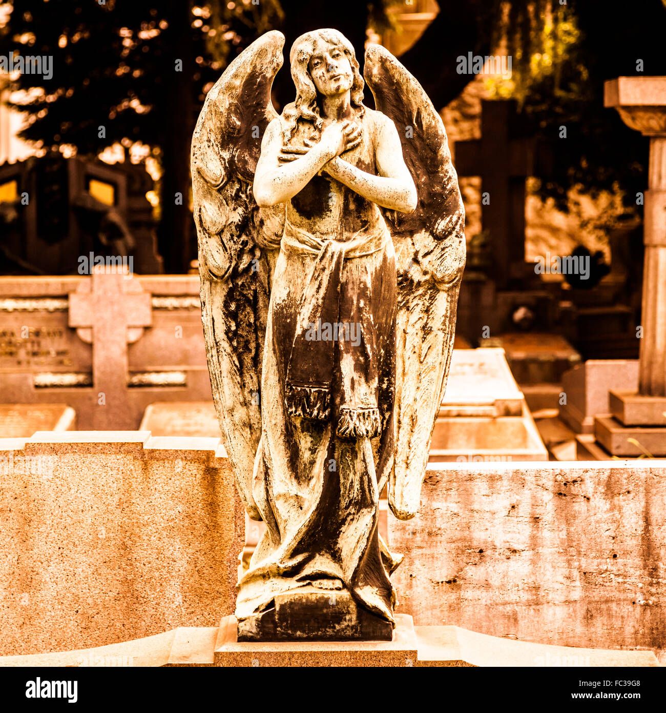 Old Cemetery statue Stock Photo - Alamy
