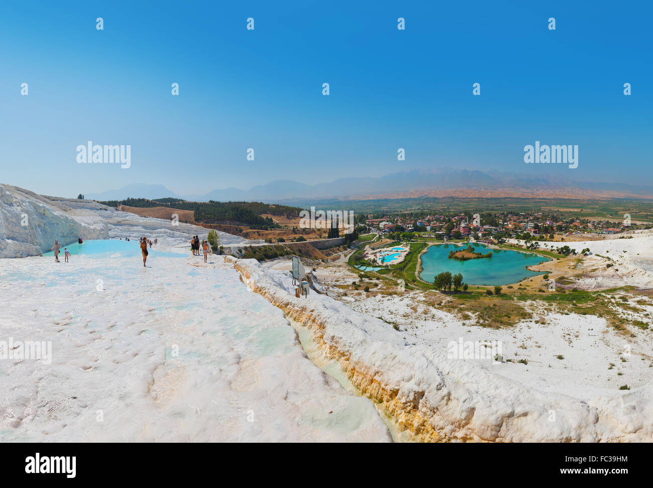Pamukkale Turkey panorama Stock Photo - Alamy