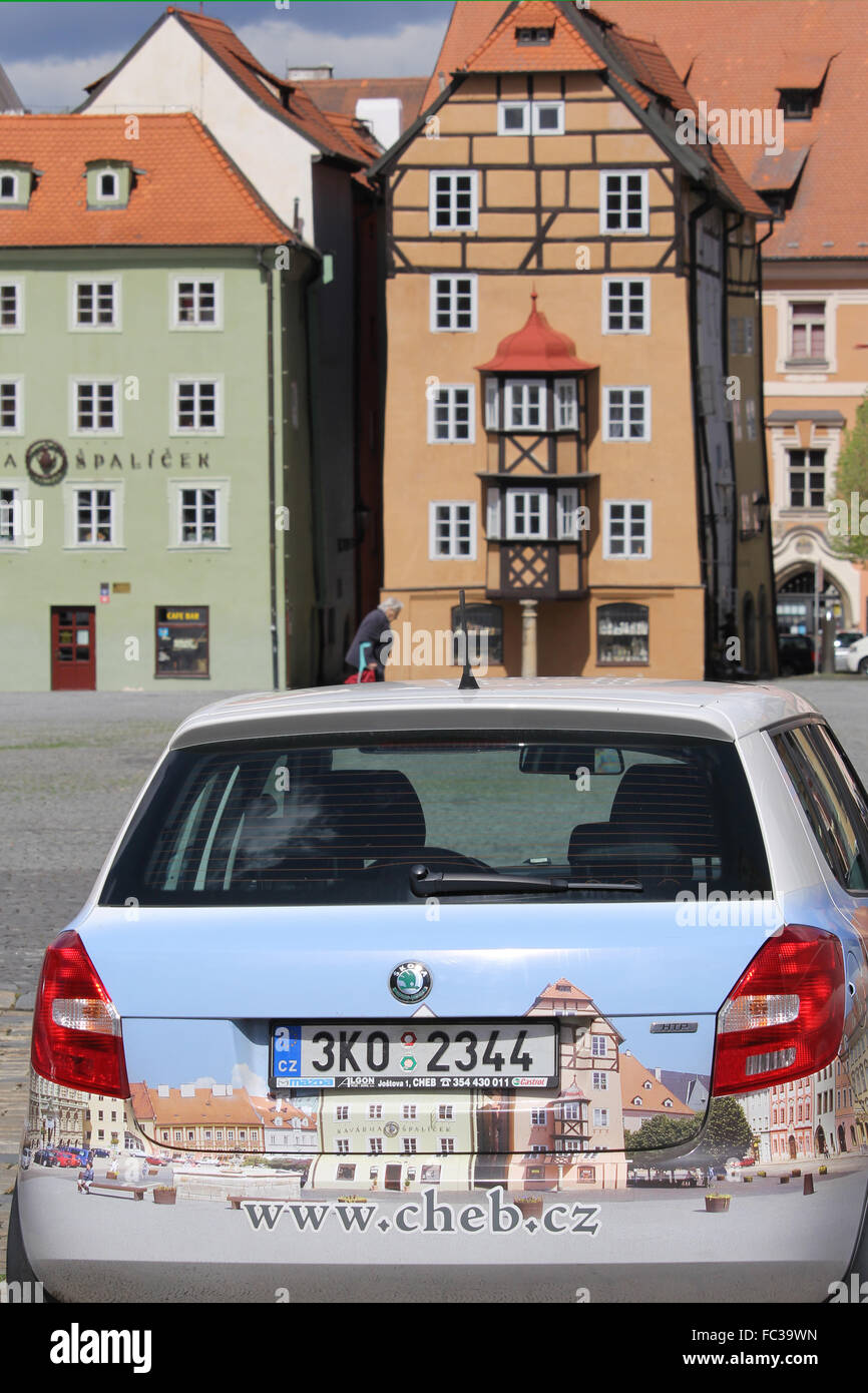 town Square Cheb Stock Photo - Alamy