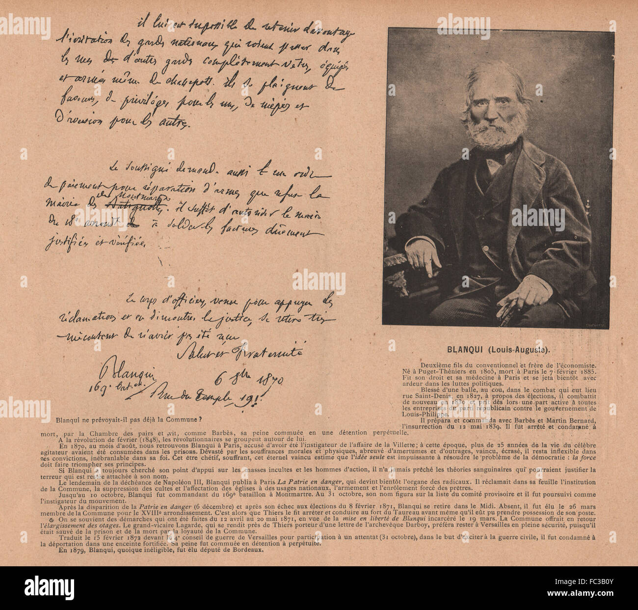 Blanqui louis auguste hi-res stock photography and images - Alamy