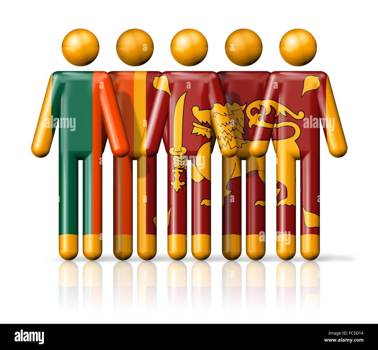 Sri lanka flag on 3d Cut Out Stock Images & Pictures - Alamy