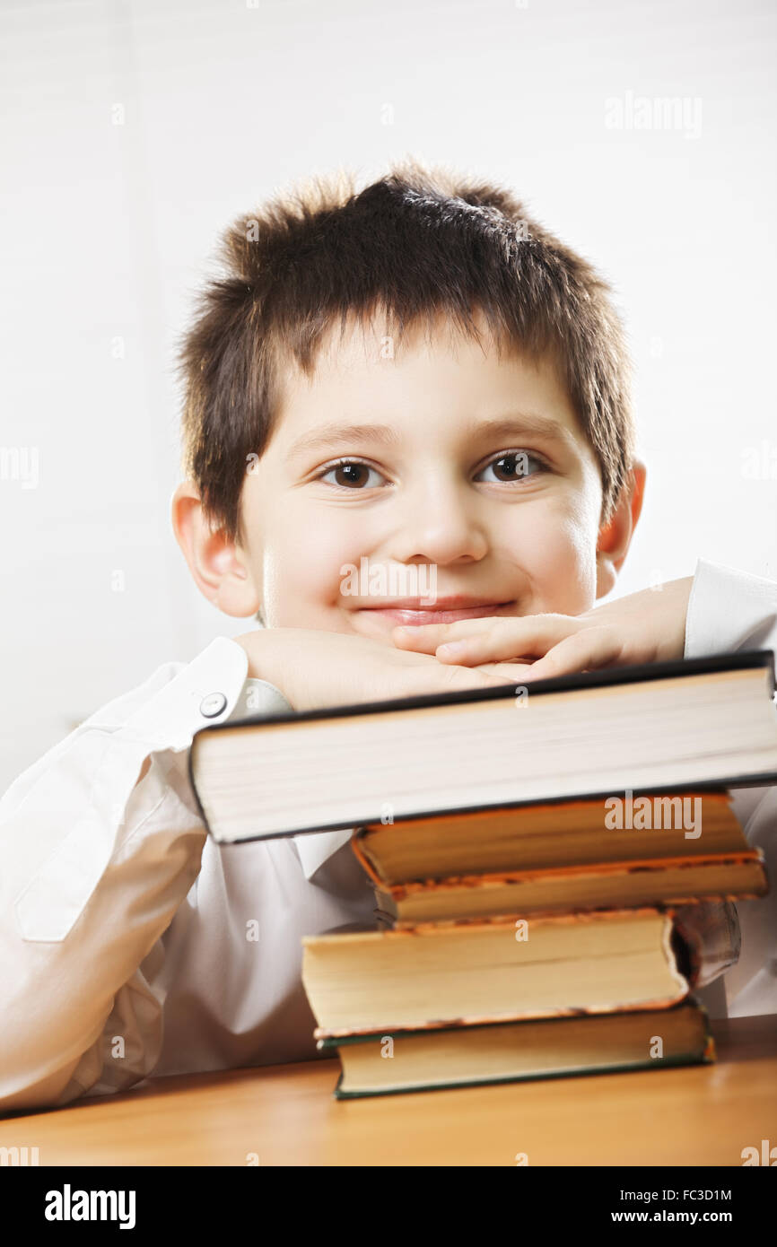 Smiling pleasant boy in hi-res stock photography and images - Alamy