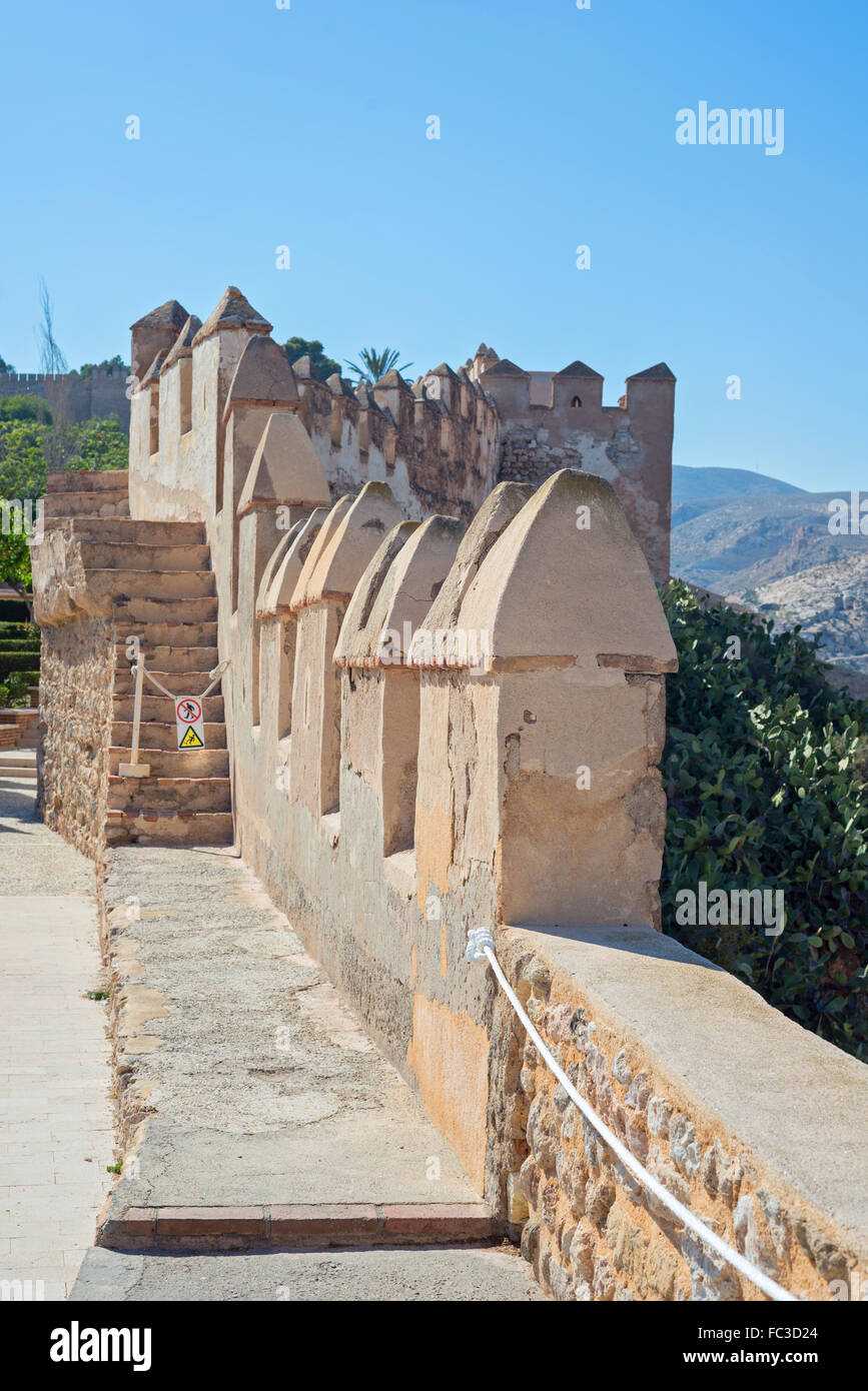 Moorish Castle, Almeria, Andalusia, Spain Stock Photo - Alamy