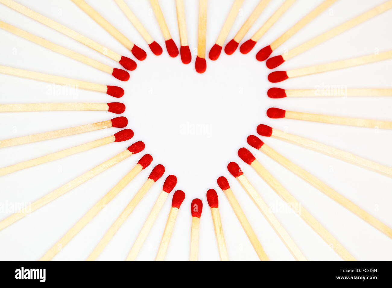 heart formed matches Stock Photo - Alamy