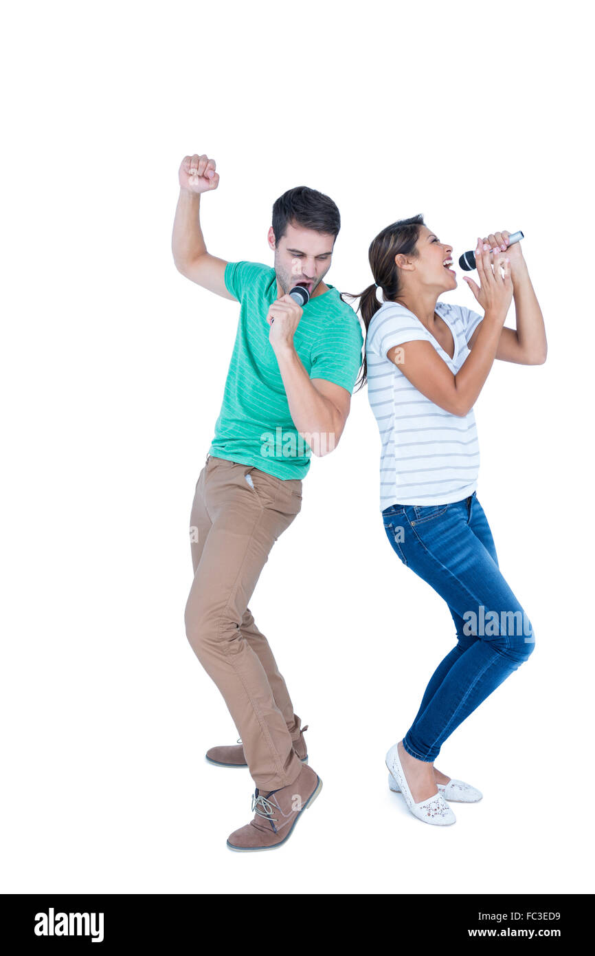 Indian woman singing microphone hi-res stock photography and images - Alamy