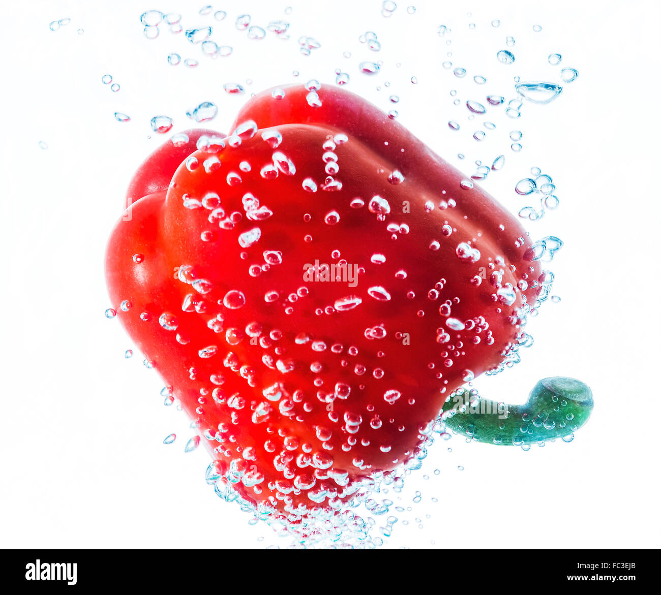 Pepper in water Stock Photo - Alamy
