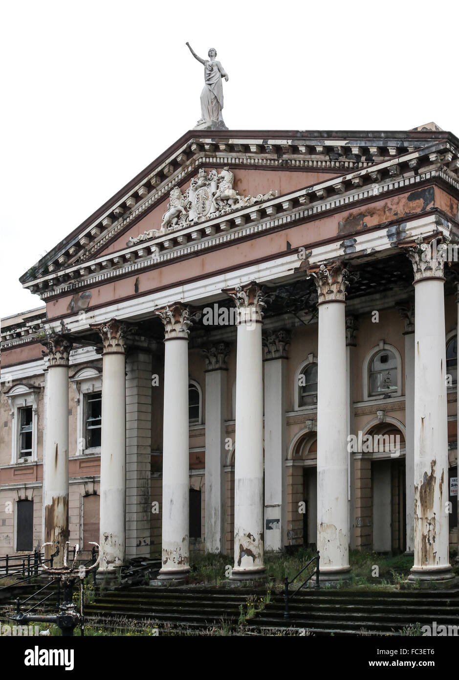 The former, now derelict, courthouse on the Crumlin Road, Belfast Stock ...