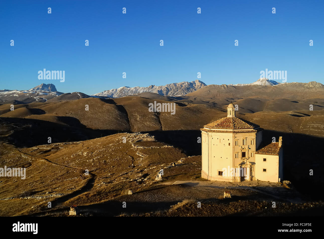 Rocca Calascio is a mountaintop fortress or rocca in the Province of L ...