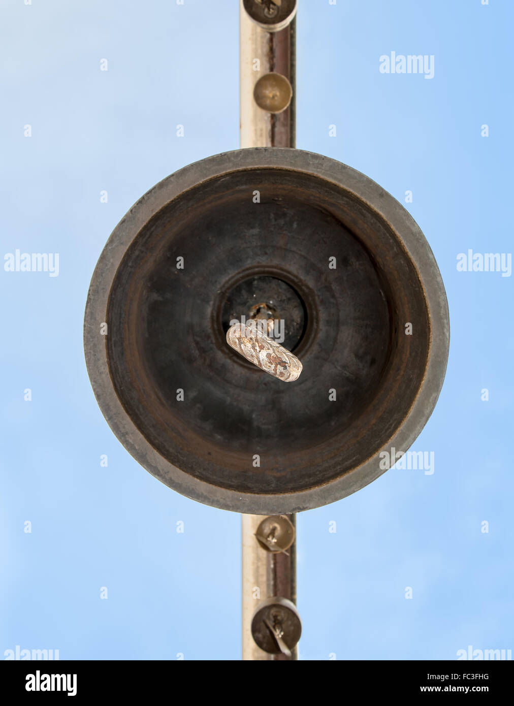 bottom view of the hanging bell Stock Photo - Alamy