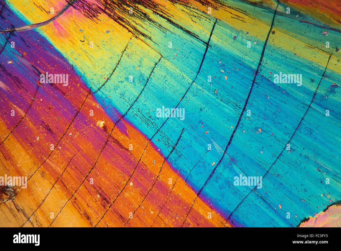 Thulium nitrate under the microscope Stock Photo - Alamy