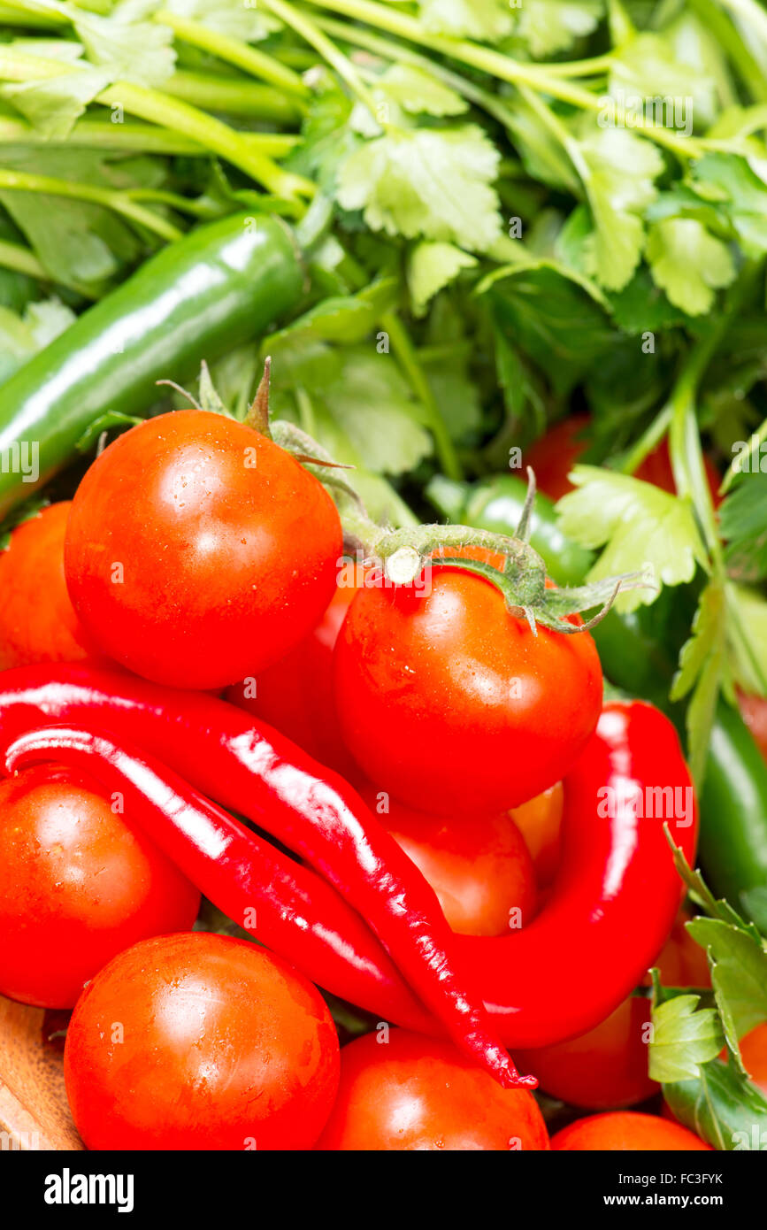 Red tomato aromatic herb hi-res stock photography and images - Alamy