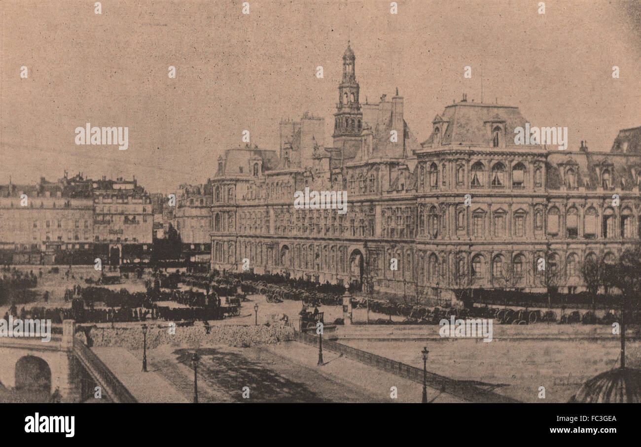 PARIS COMMUNE 1871. Parc d'Artillerie de l'Hotel de Ville (16 Mai 1871 ...