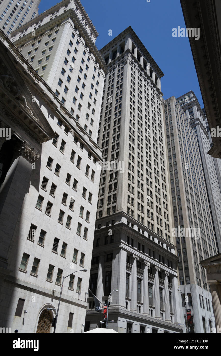 Buildings around wall street Stock Photo - Alamy