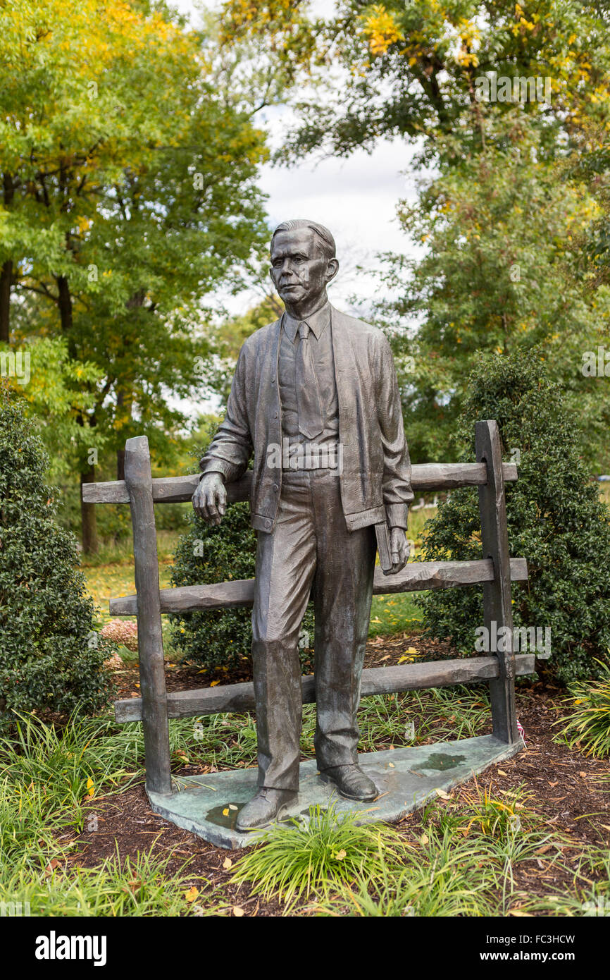 Statue of former WW2 General George C. Marshall outside the Marshall ...