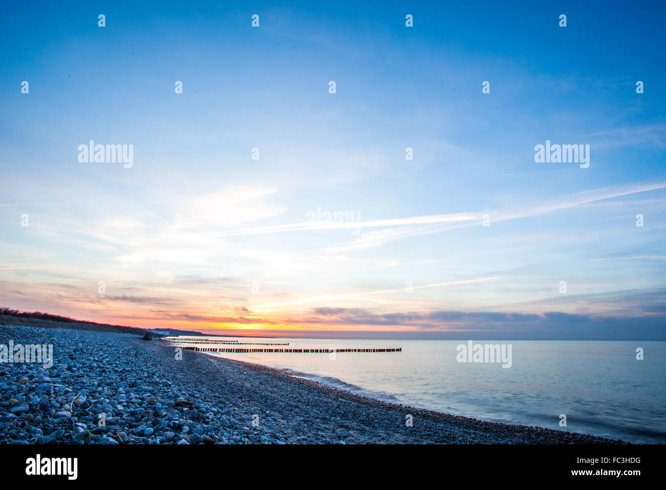 sunset baltic sea Stock Photo - Alamy