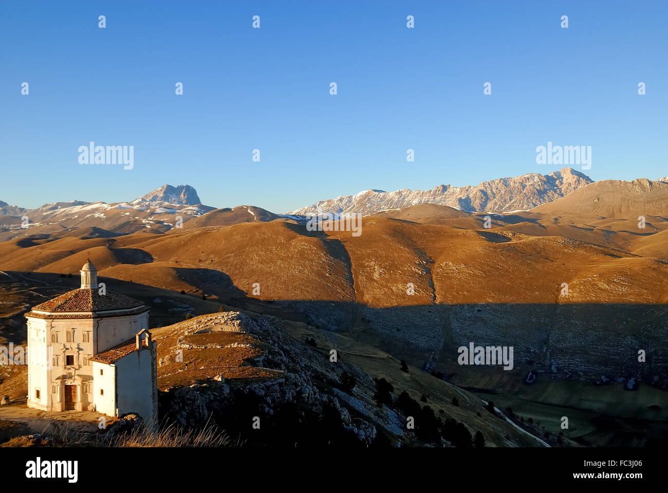 Rocca Calascio is a mountaintop fortress or rocca in the Province of L ...