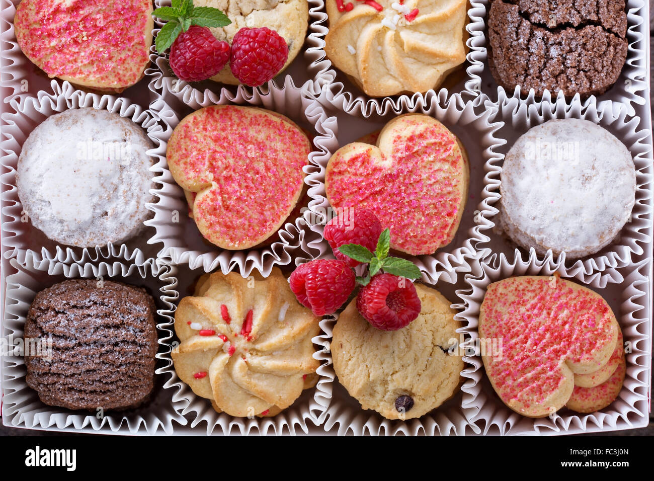Different cookies in white hi-res stock photography and images - Alamy
