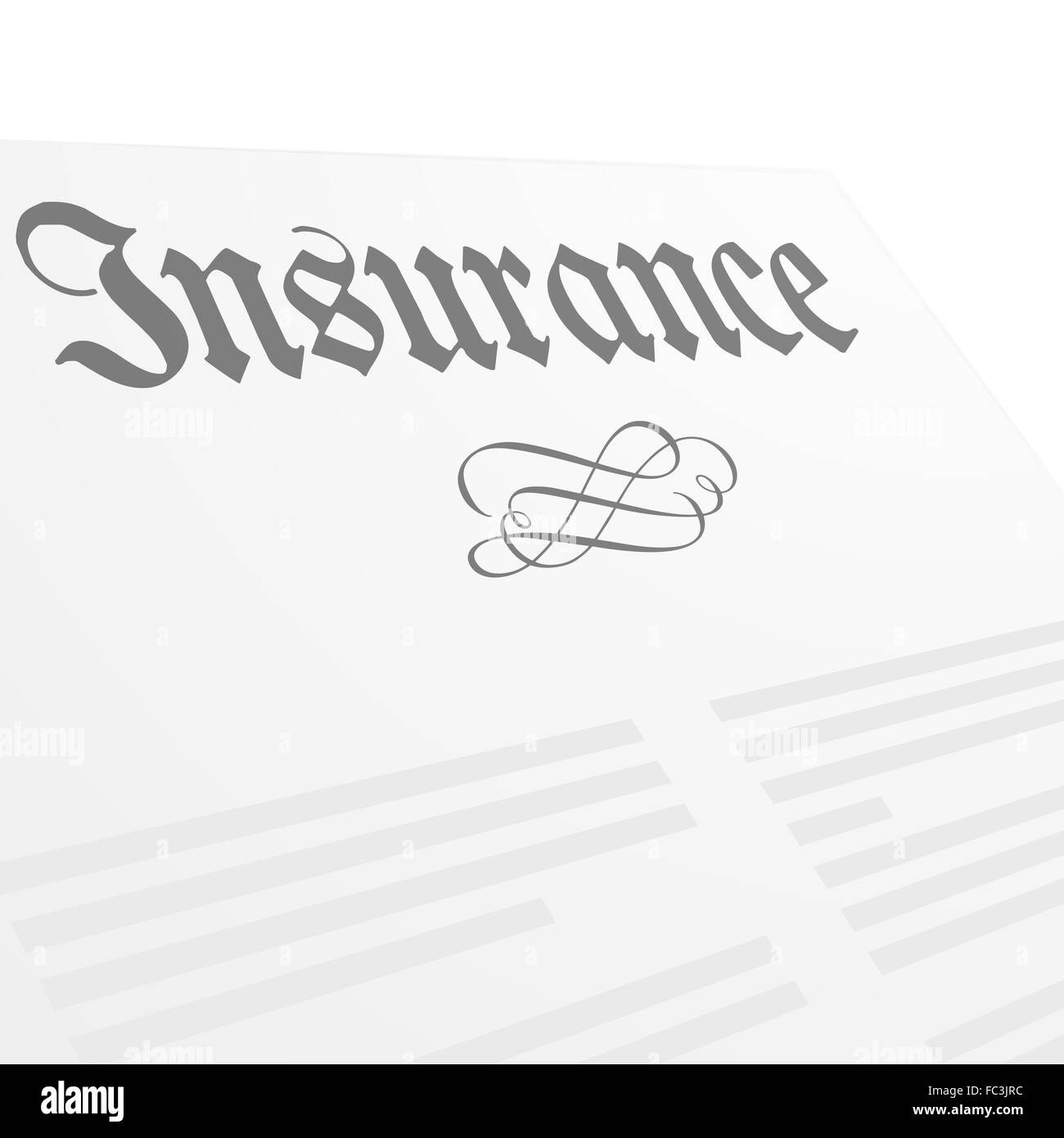 insurance letter head Stock Photo - Alamy