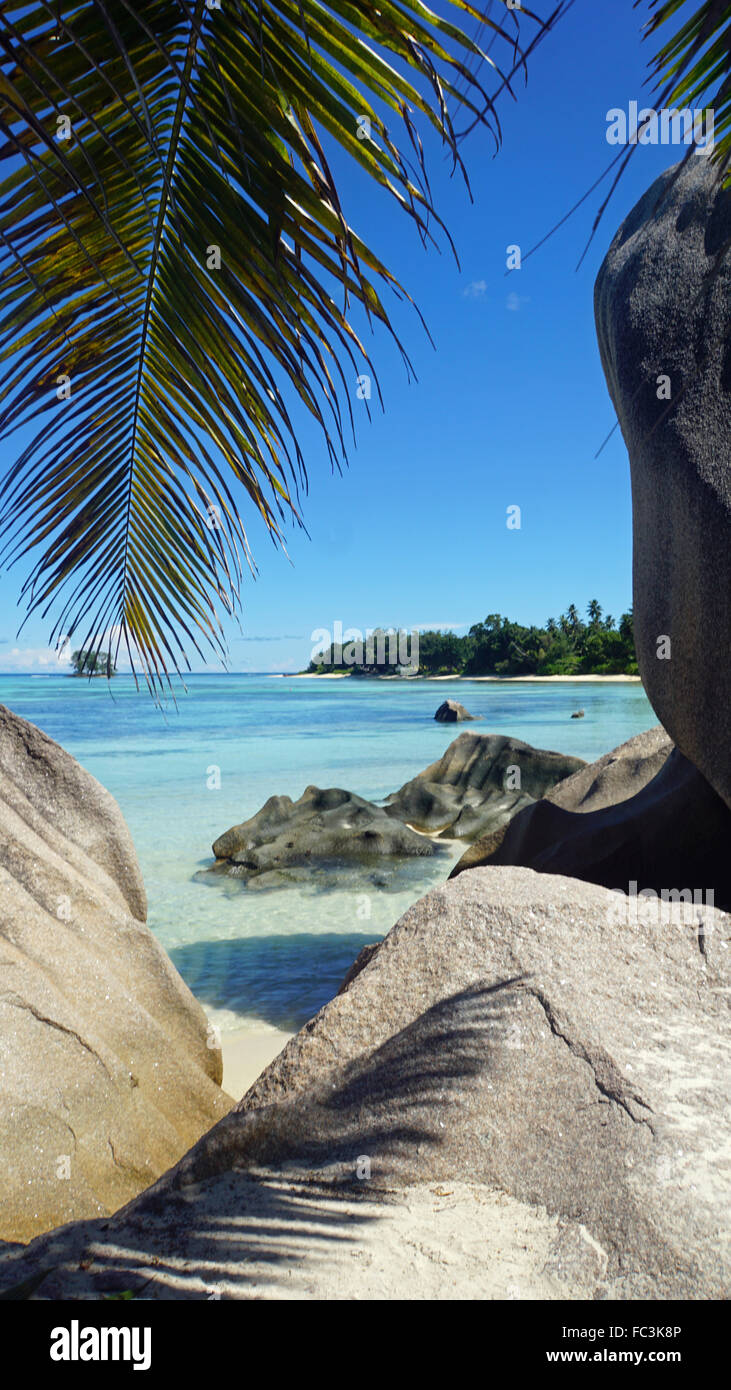 tropical landscape on seychelles islands Stock Photo - Alamy