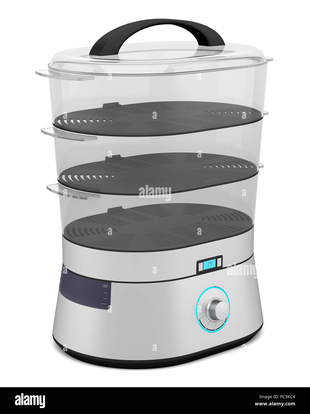 electric steamer isolated on white background Stock Photo - Alamy