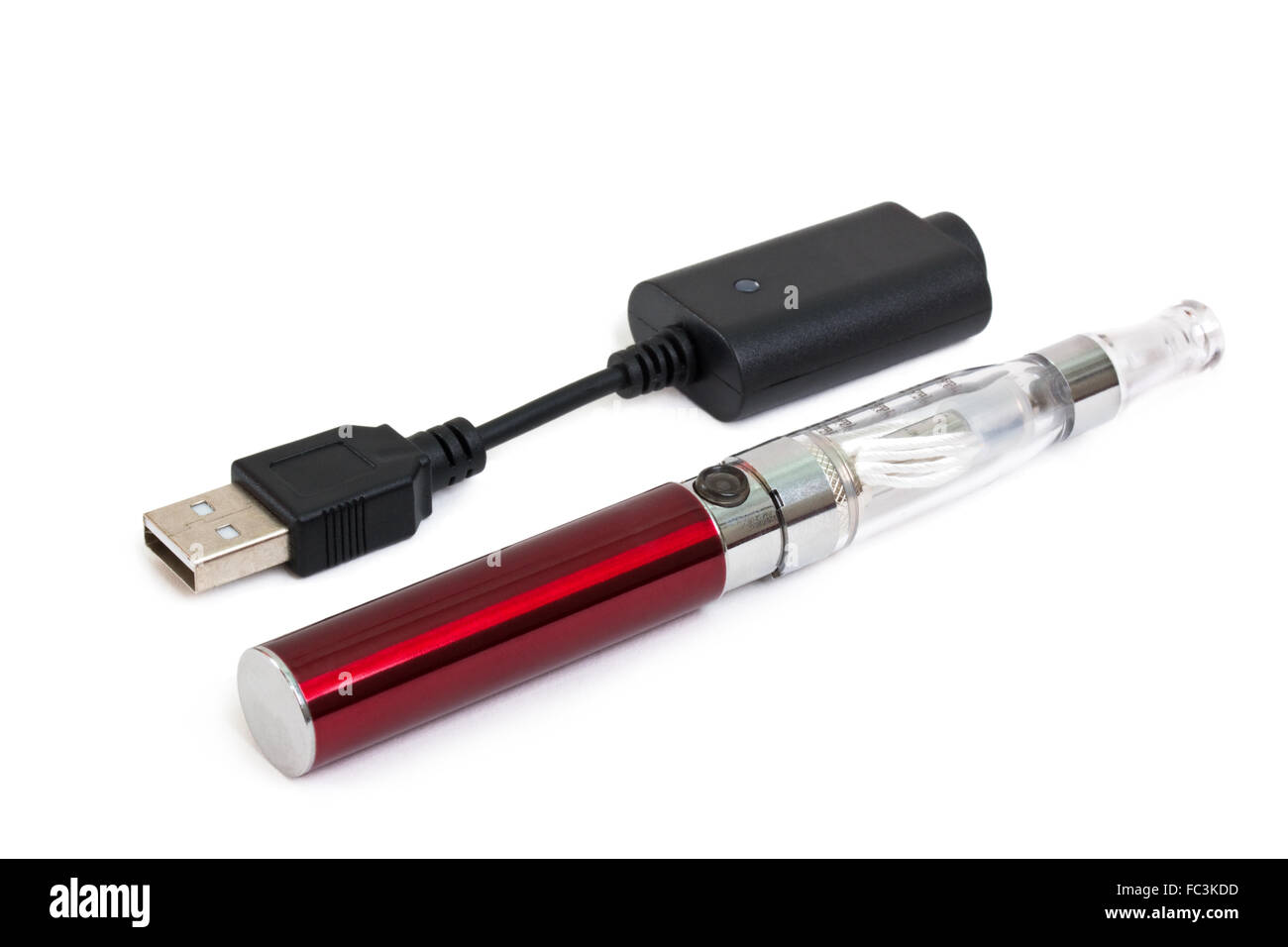Electronic cigarette with charging cable Stock Photo - Alamy