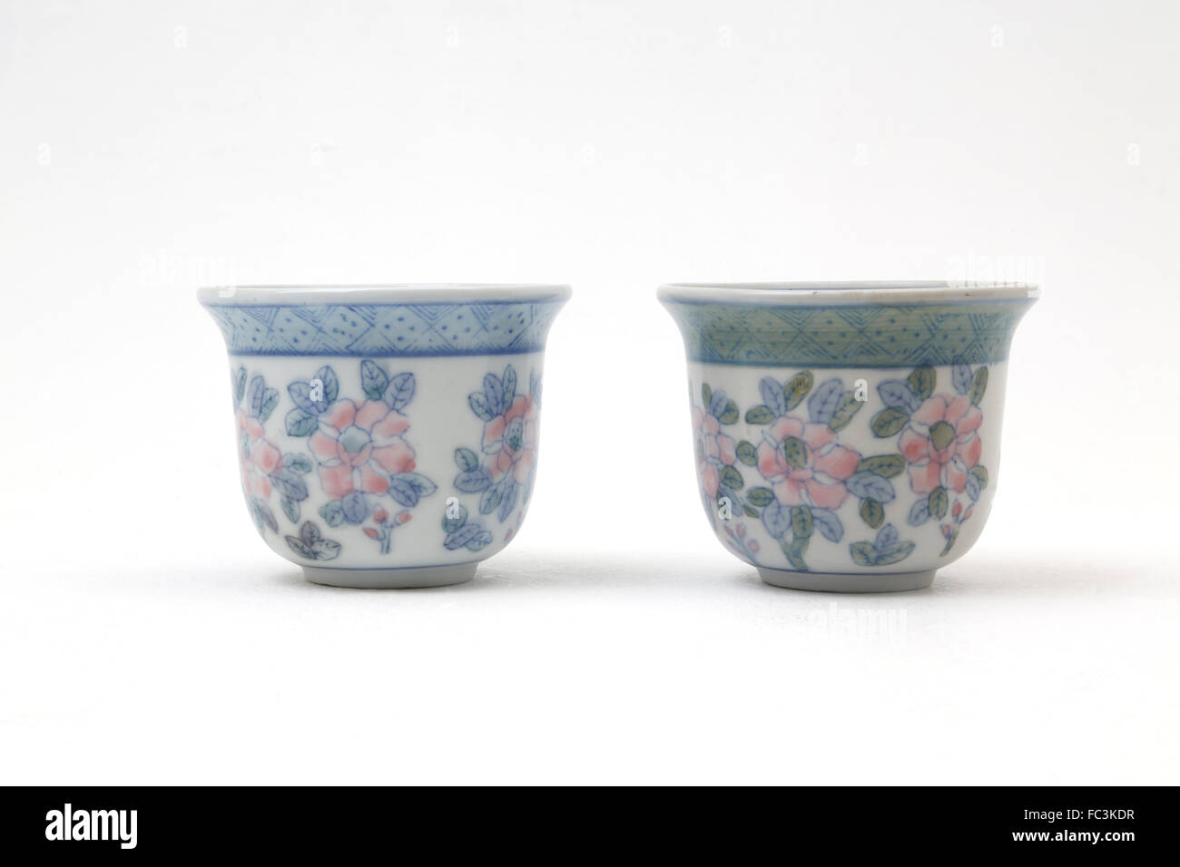 Floral Pattern China Planters Stock Photo - Alamy