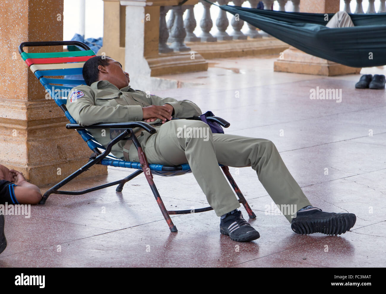 Guard sleeping in hi-res stock photography and images - Alamy