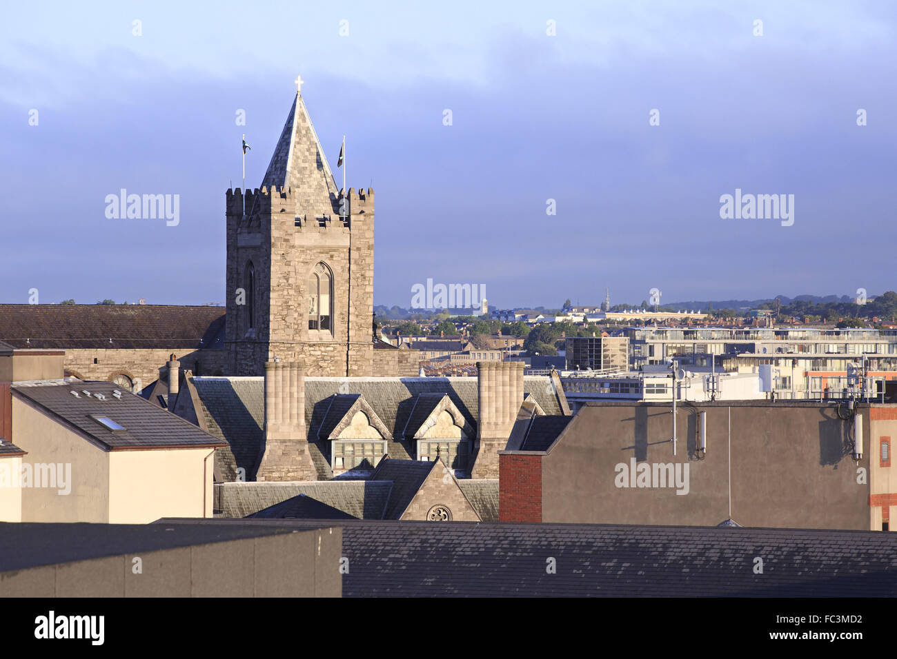 Morning view of downtown Dublin Stock Photo - Alamy
