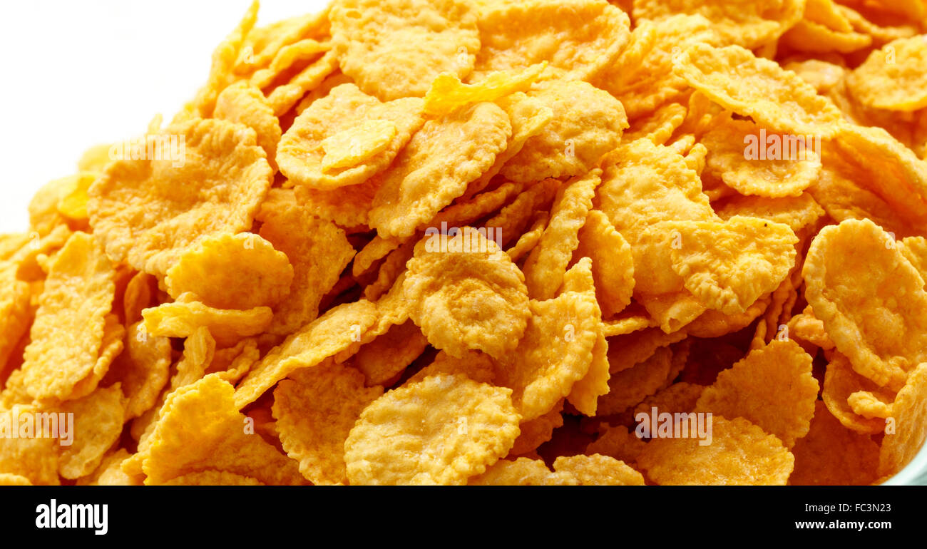 Close up of cornflakes Stock Photo - Alamy